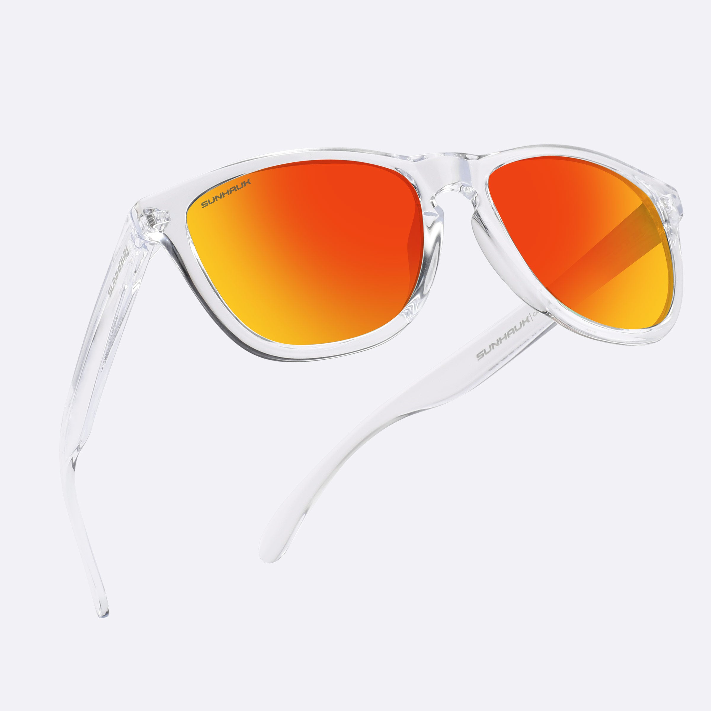 Sunset Lumina - Scratch Proof Clear Frame Sunglasses | SUNHAUK ...